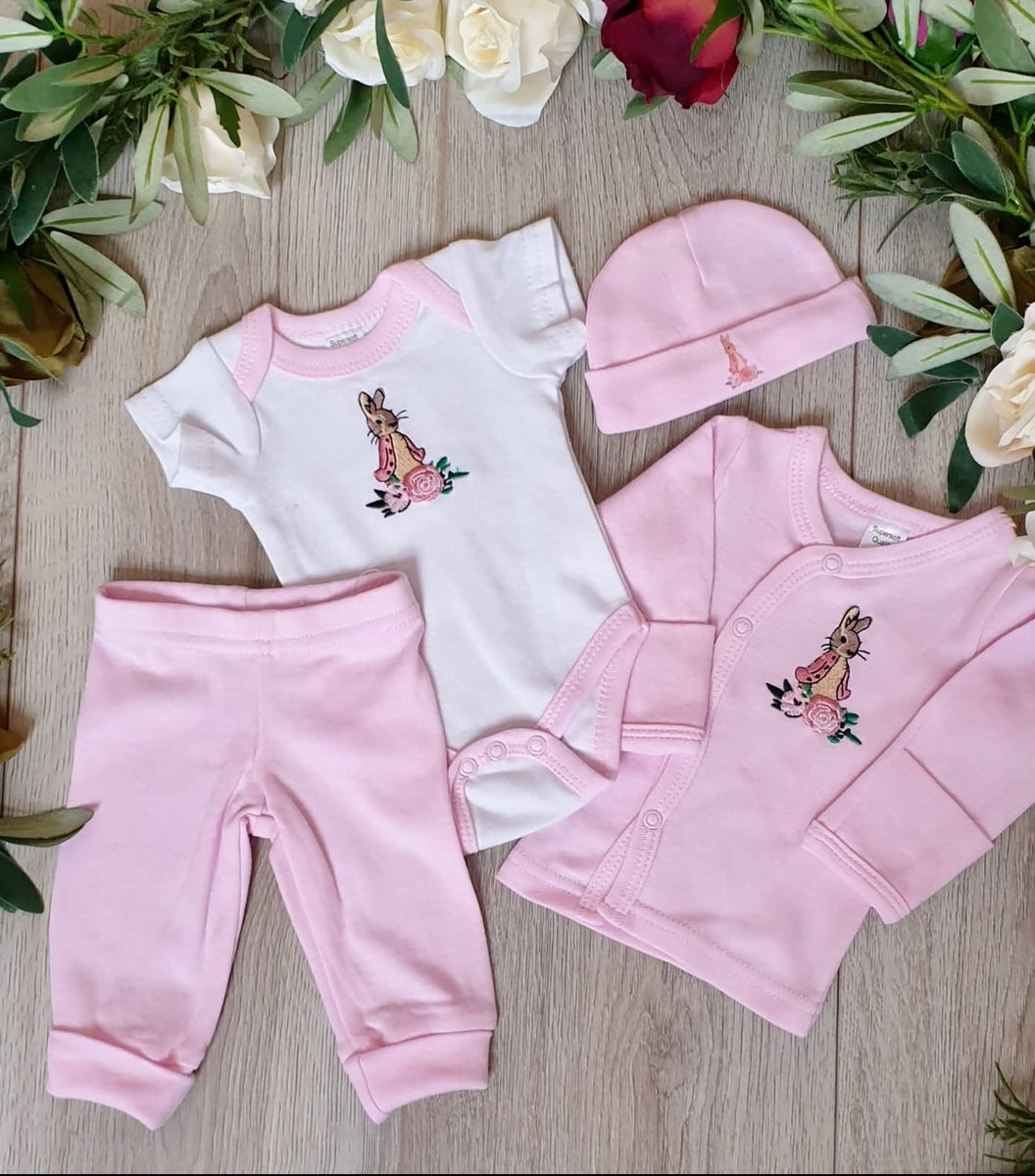 Beatrix Potter Flopsy Bunny Jemima Puddleduck Premature 4 Piece ...